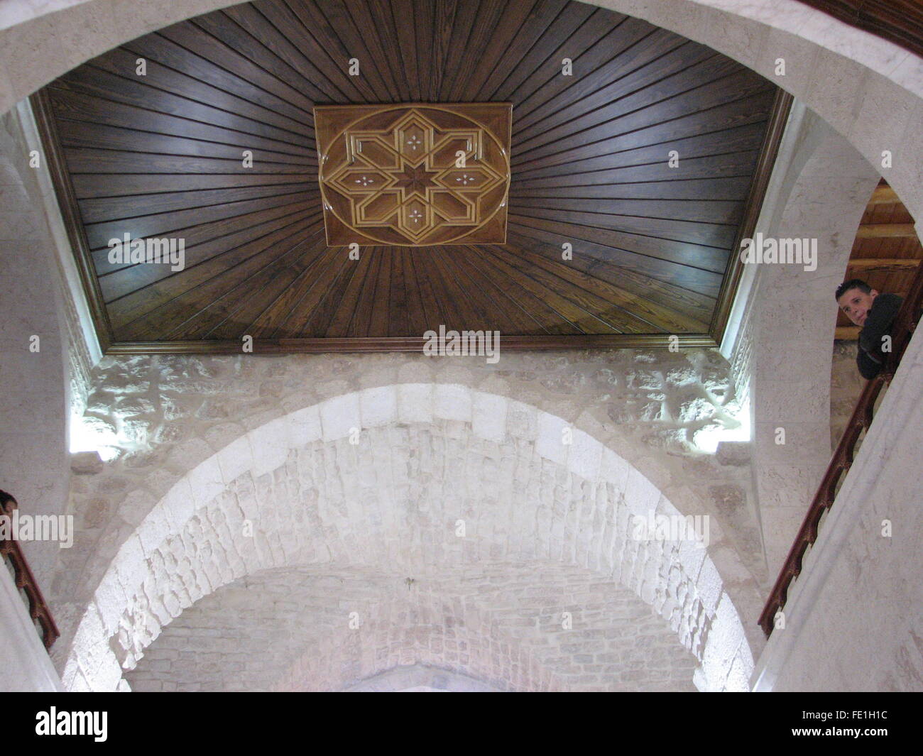 Ceiling in the Aghia Sophia Church, Saidnaya, Syria Stock Photo - Alamy