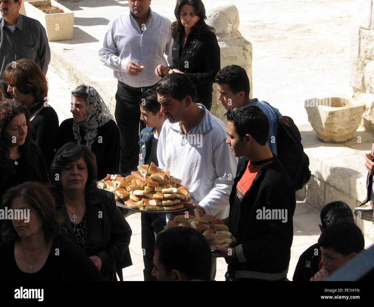 The Sharing of Bread before the Sunday Mass at The Aghia Sophia Church ...