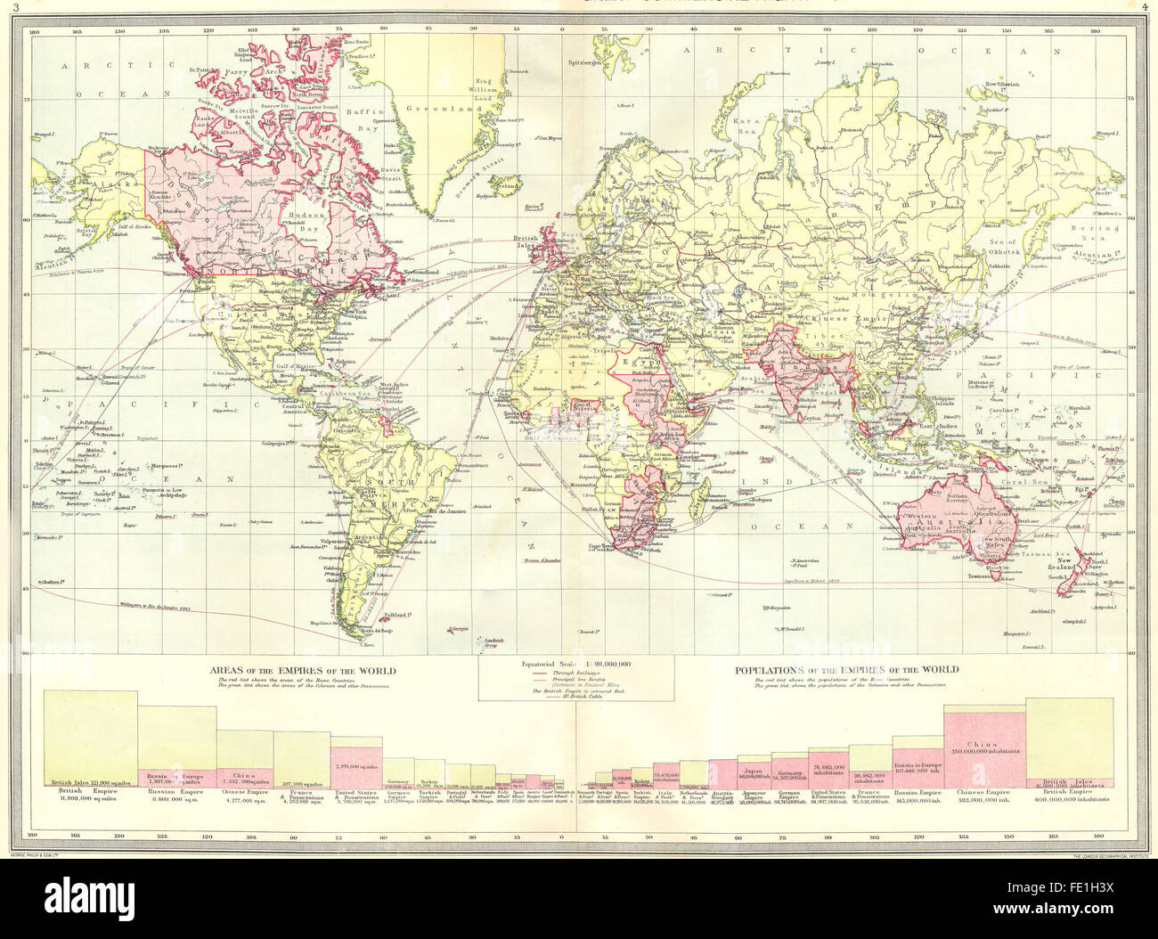 Map of british empire 20th century hi-res stock photography and images ...