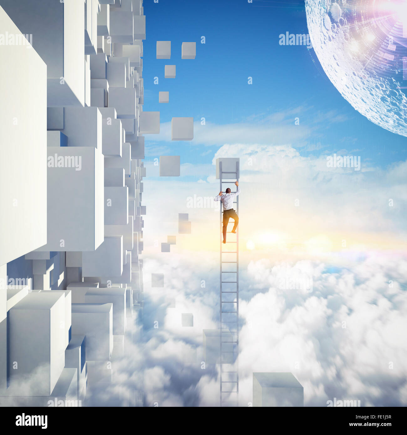 High rise building and future perspective view hi-res stock photography ...