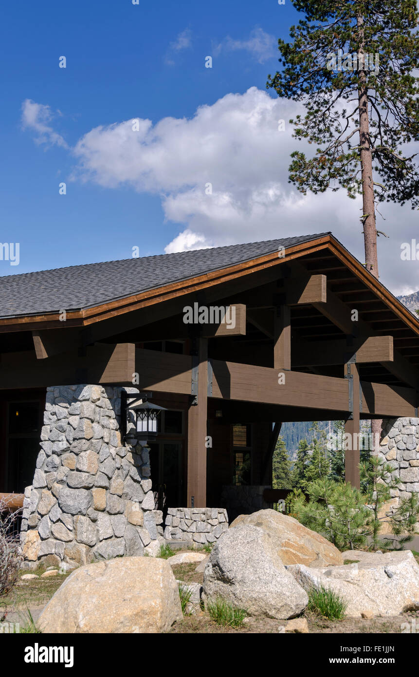 wooden house in the Sequoia National Park in California Stock Photo - Alamy