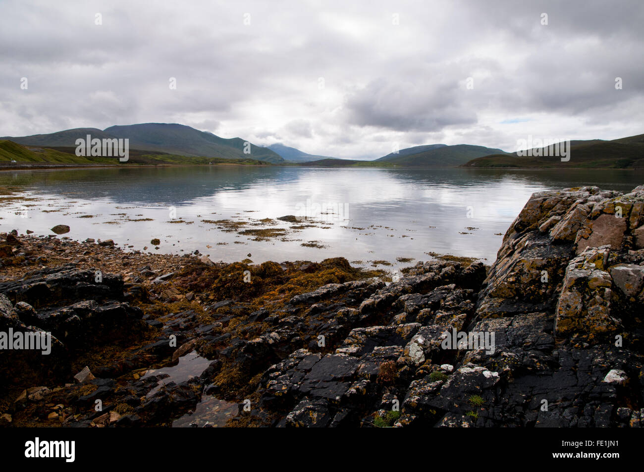 A view of the Kyle of Durness that separates Cape Wrath from the rest ...