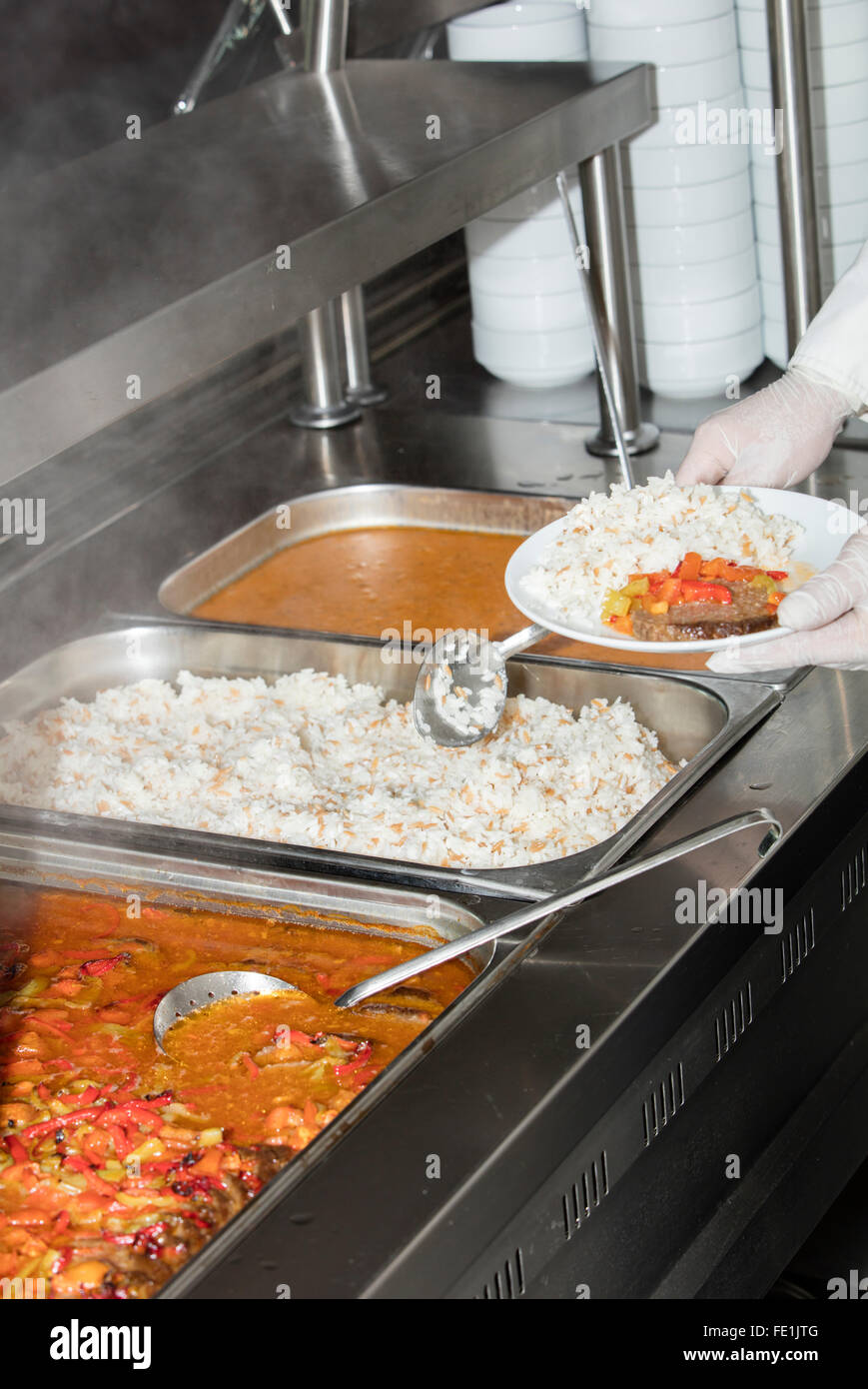 self service buffet catering Stock Photo - Alamy