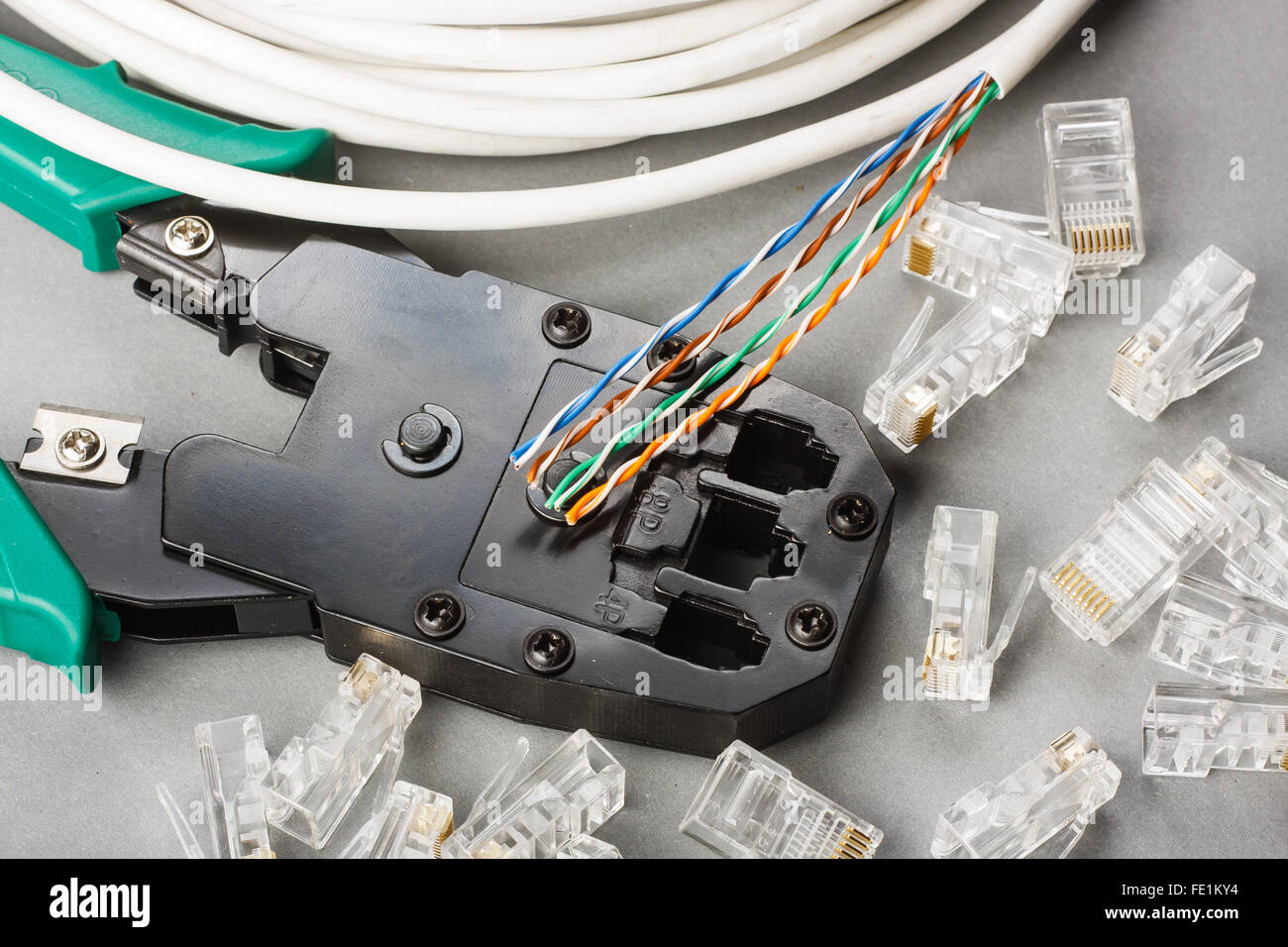 Network cable connection hi-res stock photography and images - Alamy