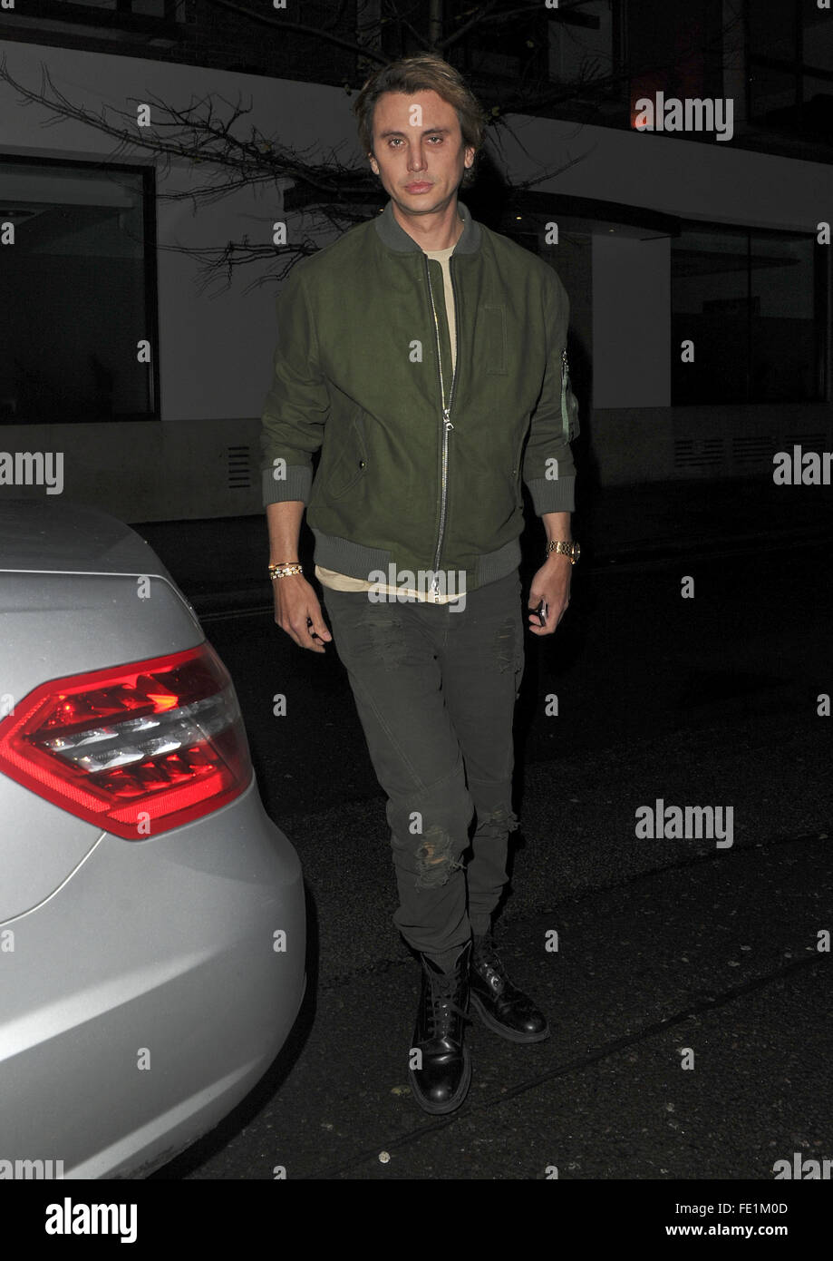 Jonathan Cheban seen arriving and leaving Roka Restaurant in central ...