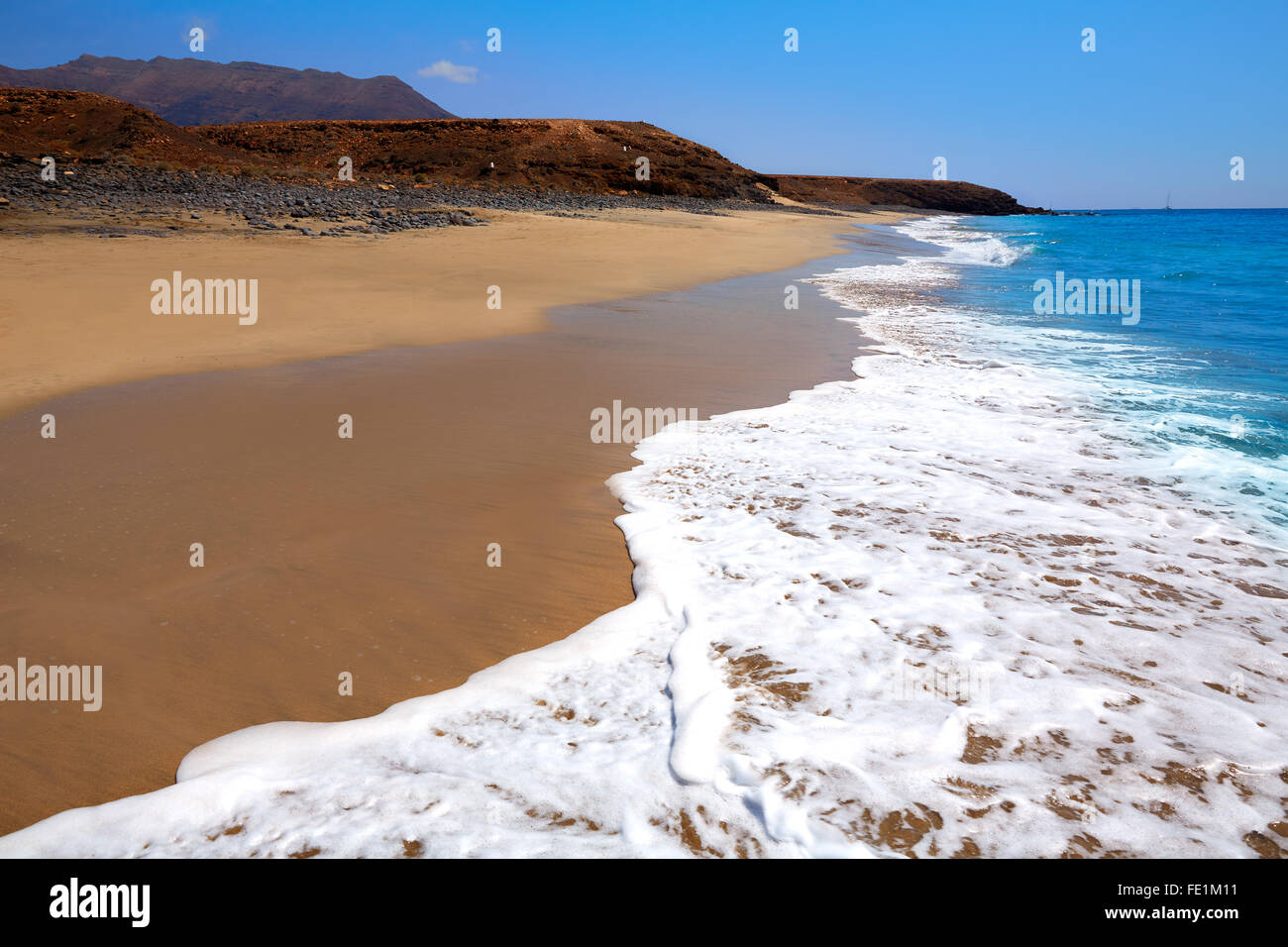 Jandia Beach Fuerteventura at Canary Islands of Spain Stock Photo - Alamy