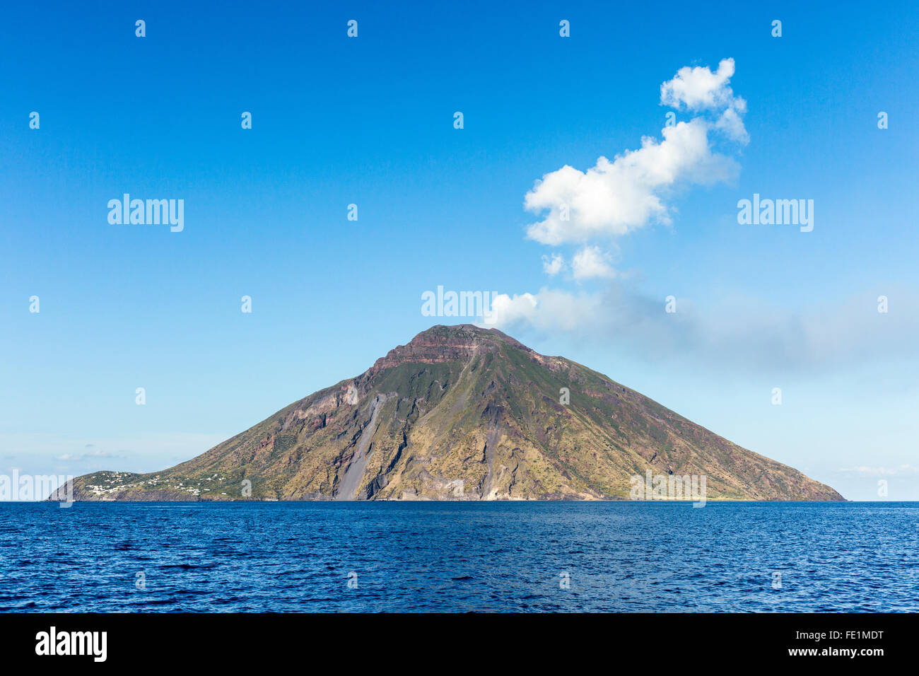 The island of Stromboli, Sicily, Italy Stock Photo - Alamy