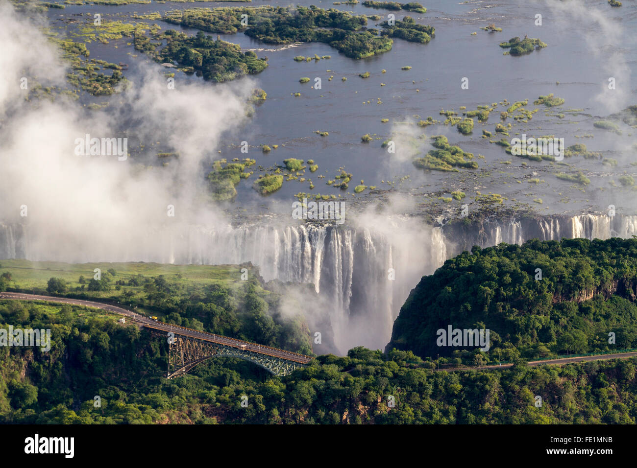 Victoria Falls Bridge, Zimbabwe and Zambia, Africa Stock Photo - Alamy