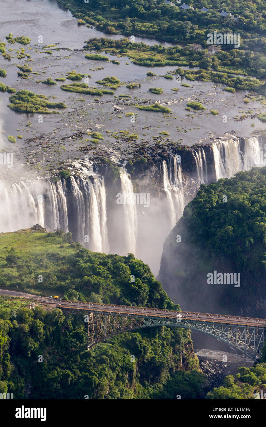 Victoria Falls Bridge, Zimbabwe and Zambia, Africa Stock Photo - Alamy