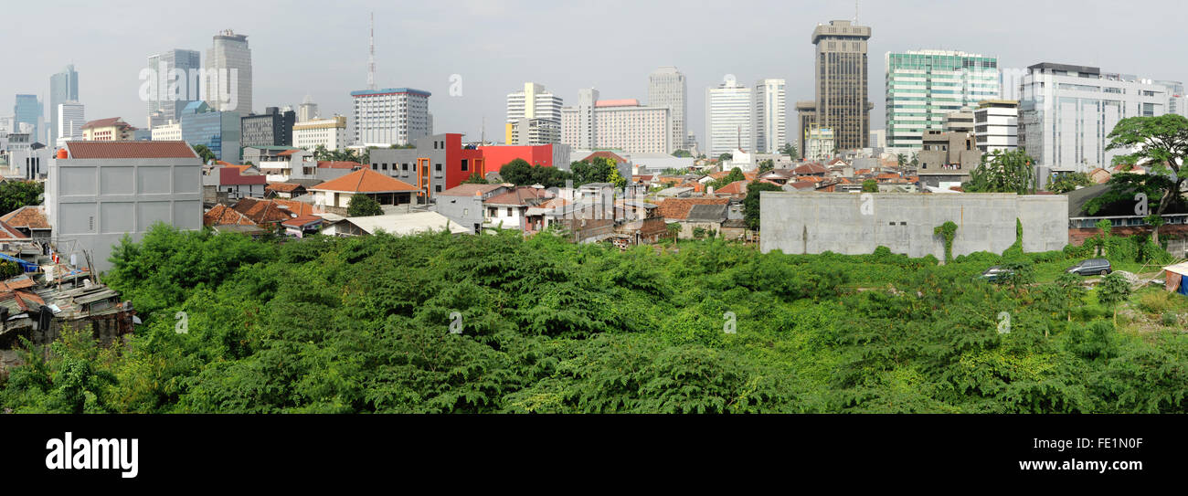 Skyline of Jakarta on Java, Indonesia Stock Photo - Alamy