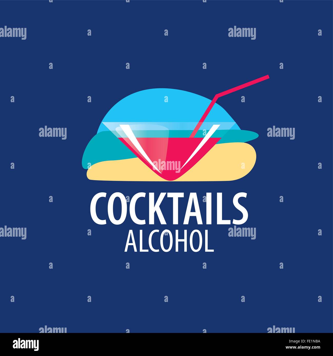 alcoholic cocktails logo Stock Vector Image & Art - Alamy
