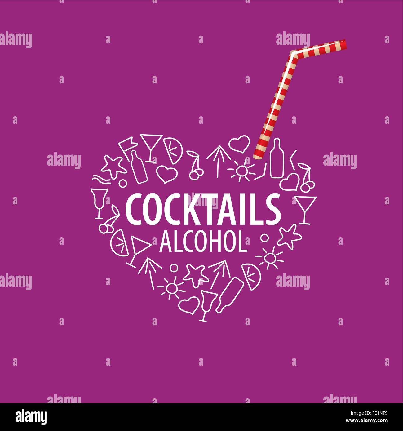alcoholic cocktails logo Stock Vector Image & Art - Alamy