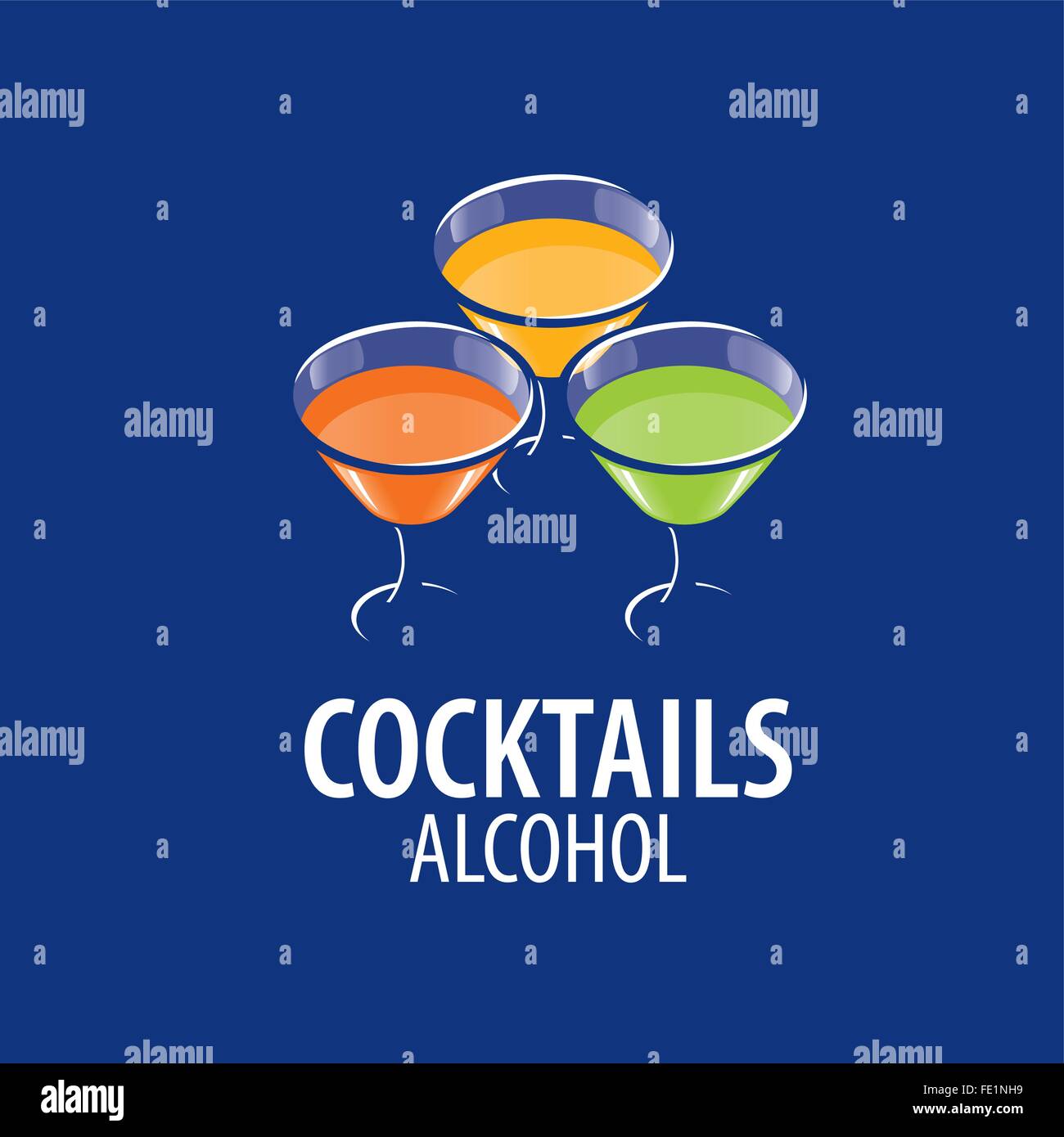 alcoholic cocktails logo Stock Vector Image & Art - Alamy