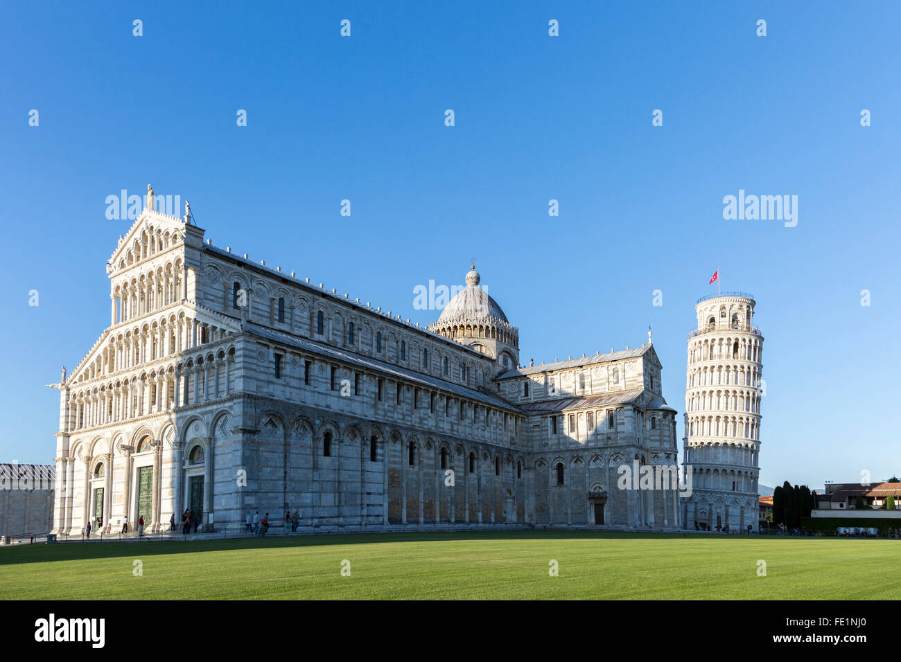 Cathedral of Santa Maria Assunta and Leaning Tower of Pisa, Tuscany ...