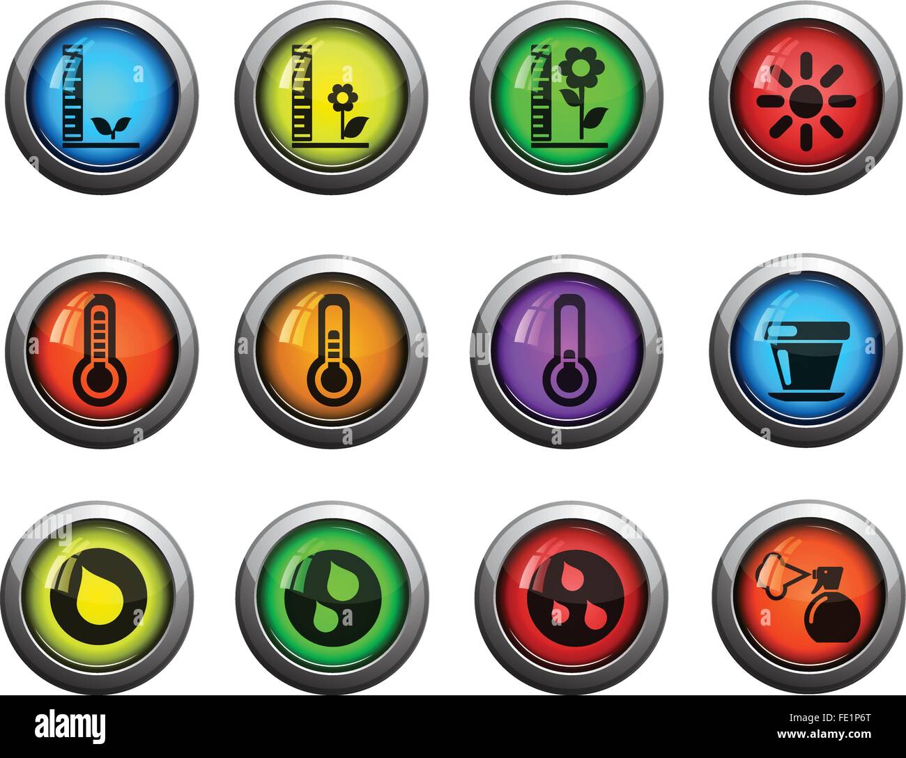 Plant Growing icons set Stock Vector Image & Art - Alamy