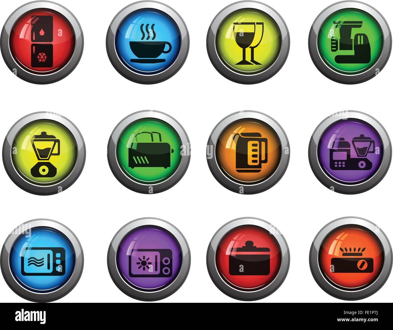 Kitchen utensils icon set Stock Vector Image & Art - Alamy