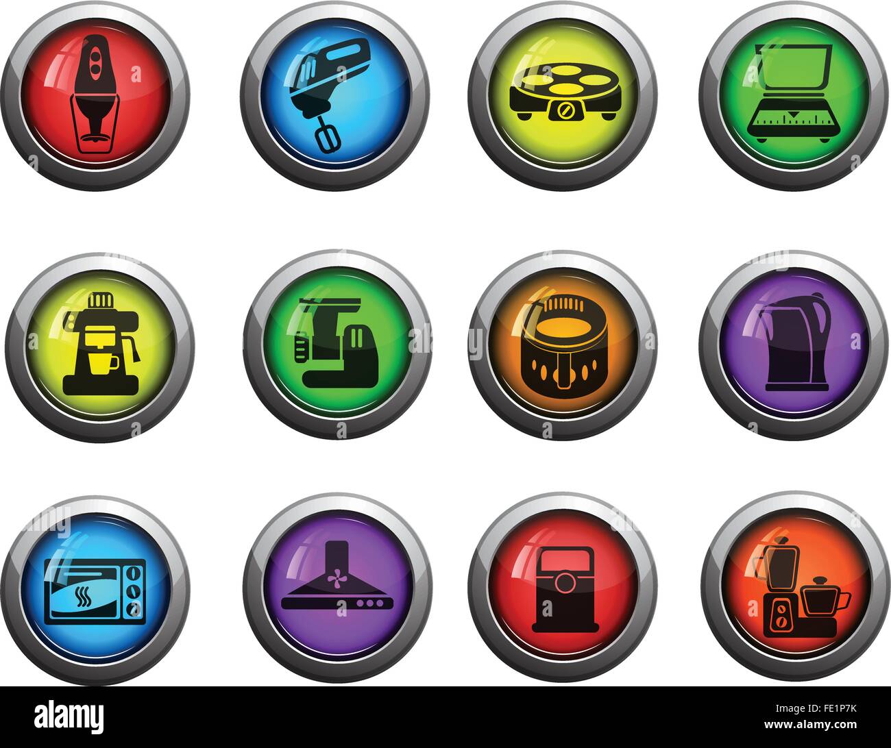 Kitchen utensils icon set Stock Vector Image & Art - Alamy