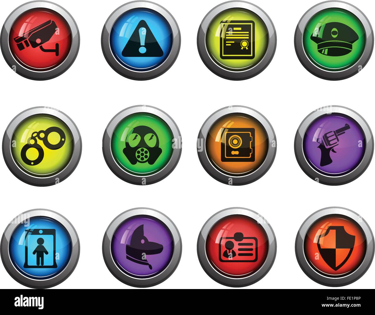 Security icons set Stock Vector Image & Art - Alamy