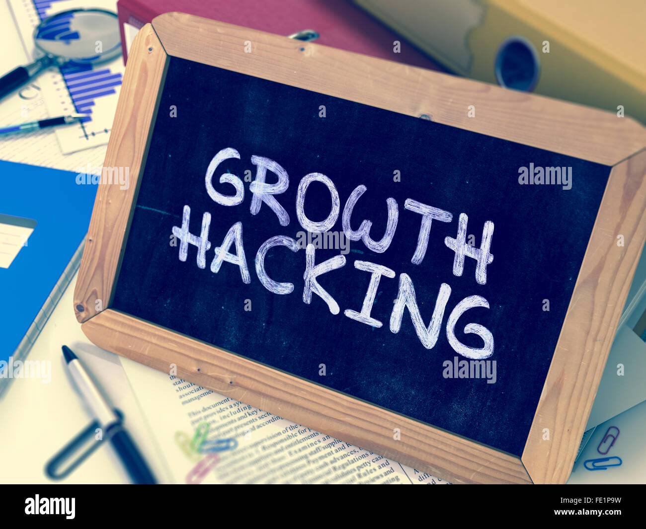 Handwritten Growth Hacking on a Chalkboard Stock Photo - Alamy