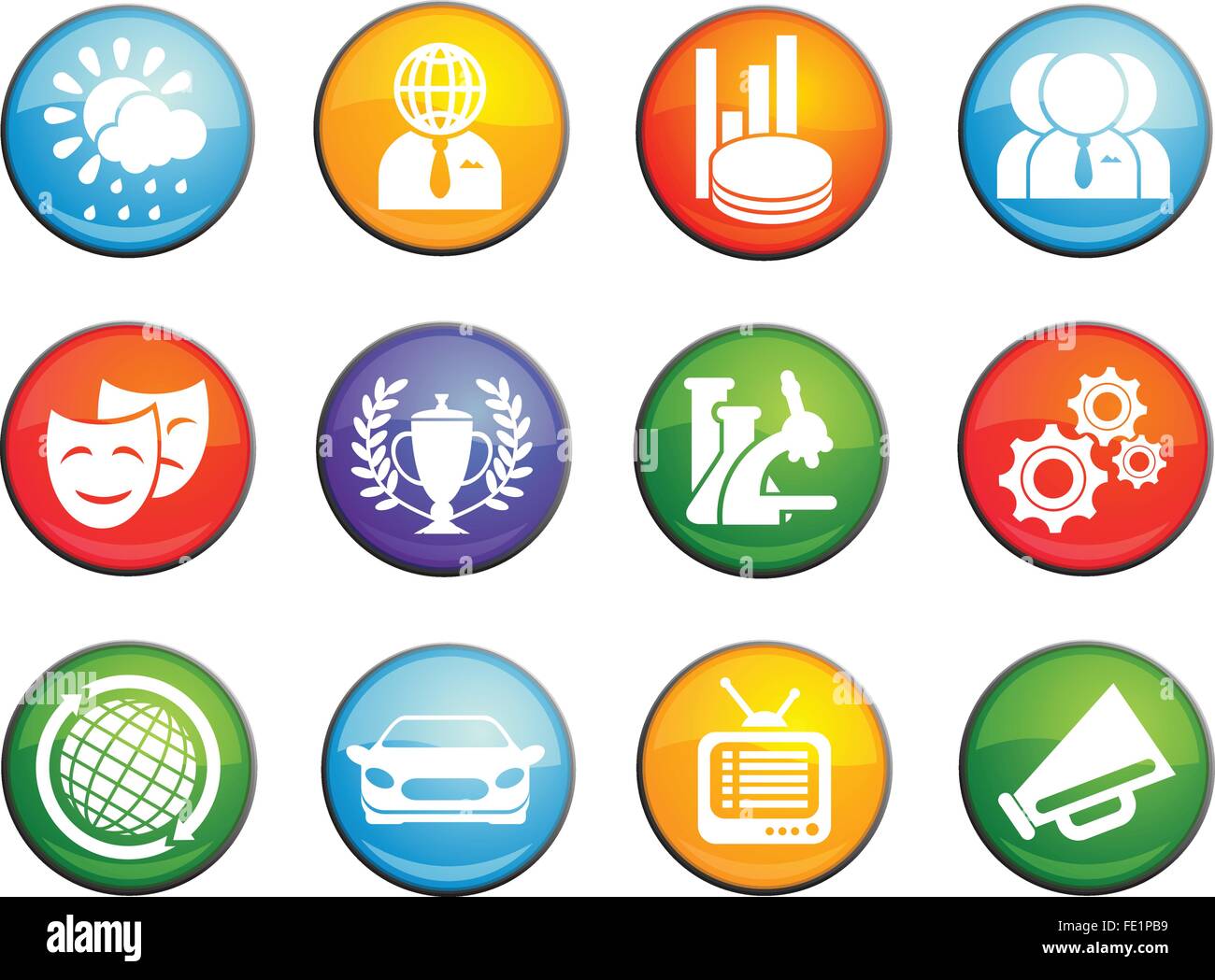 News icons set Stock Vector Image & Art - Alamy