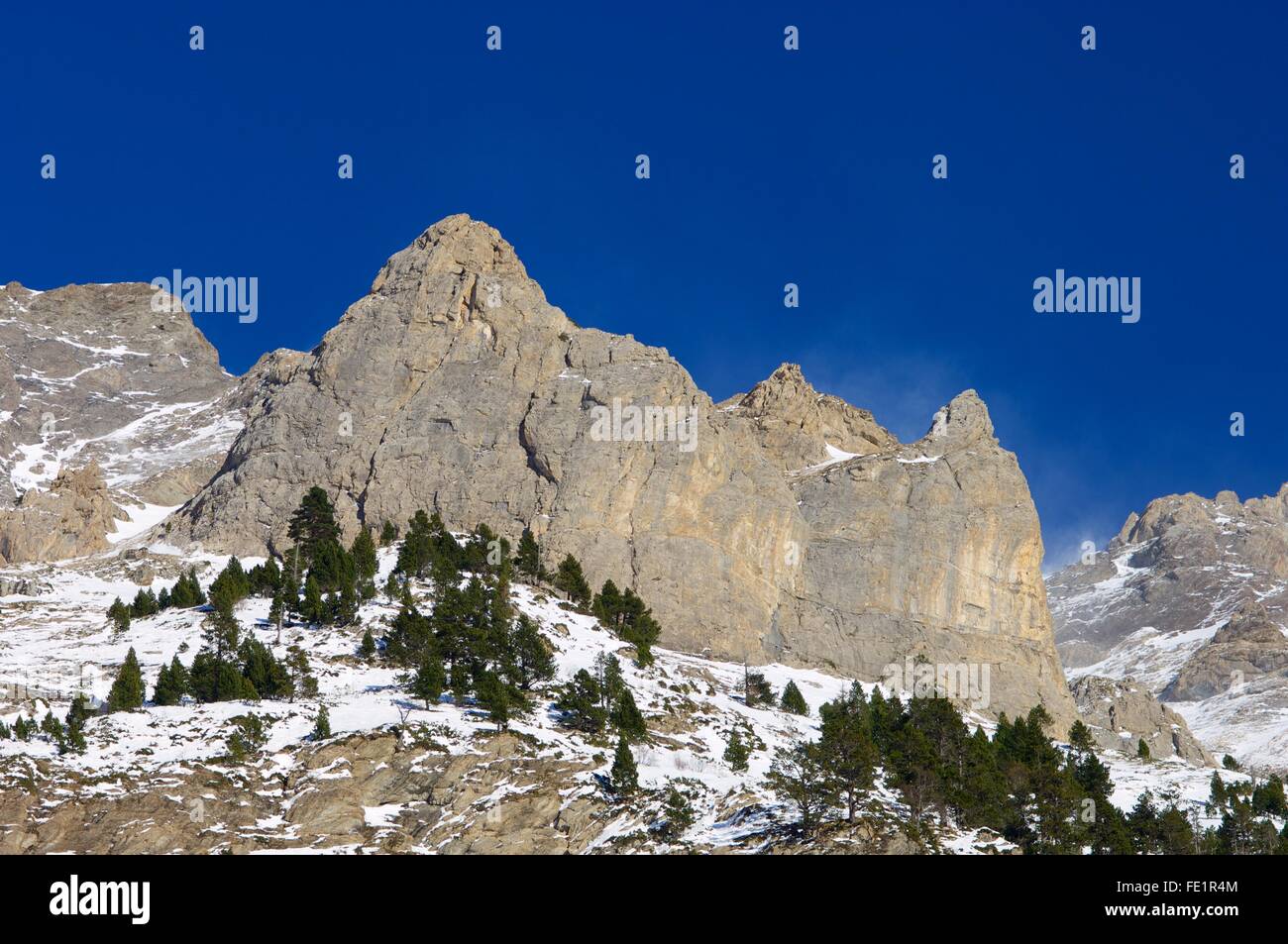 Peak in La Larri Valley in Pyrenees, Huesca, Aragon, Spain Stock Photo ...