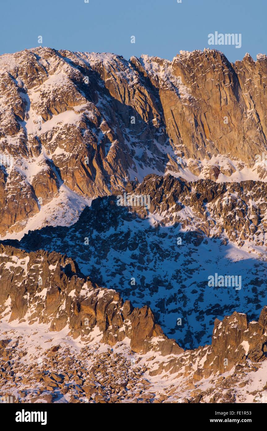 rocky ridge on the southern slopes of the Maladeta Massif, Benasque ...