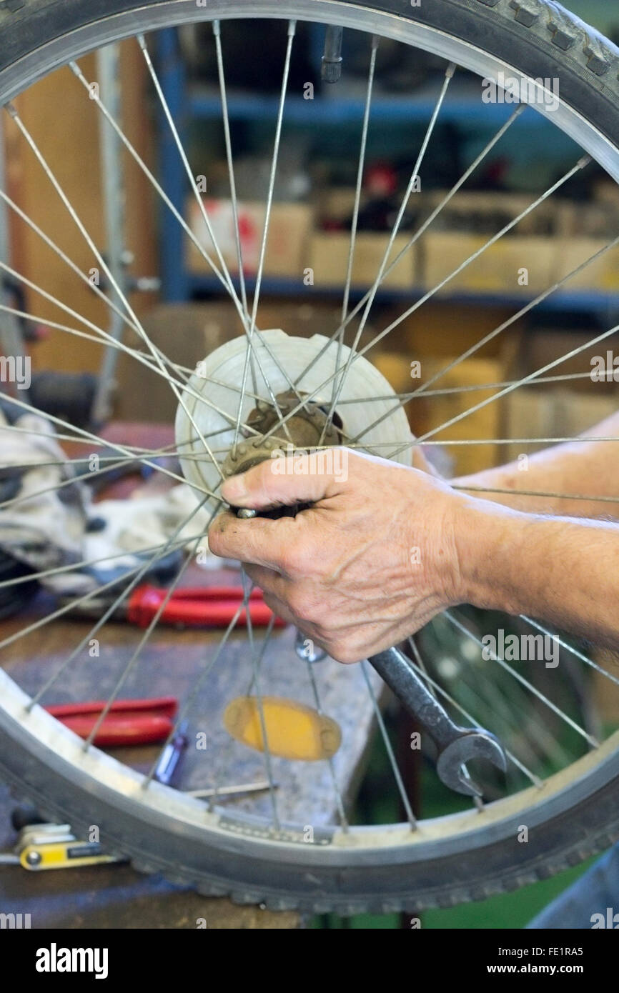 Cycle repair hi-res stock photography and images - Alamy