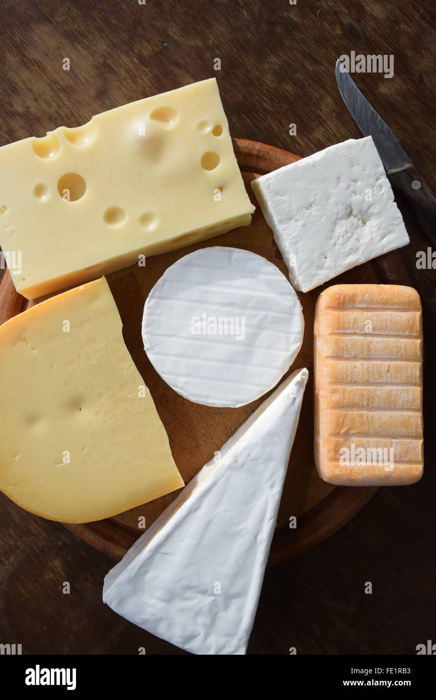 some different sorts of cheese Stock Photo - Alamy