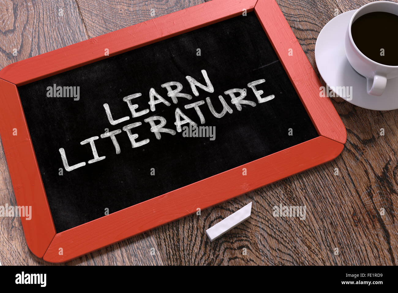 Hand Drawn Learn Literature Concept on Chalkboard Stock Photo - Alamy