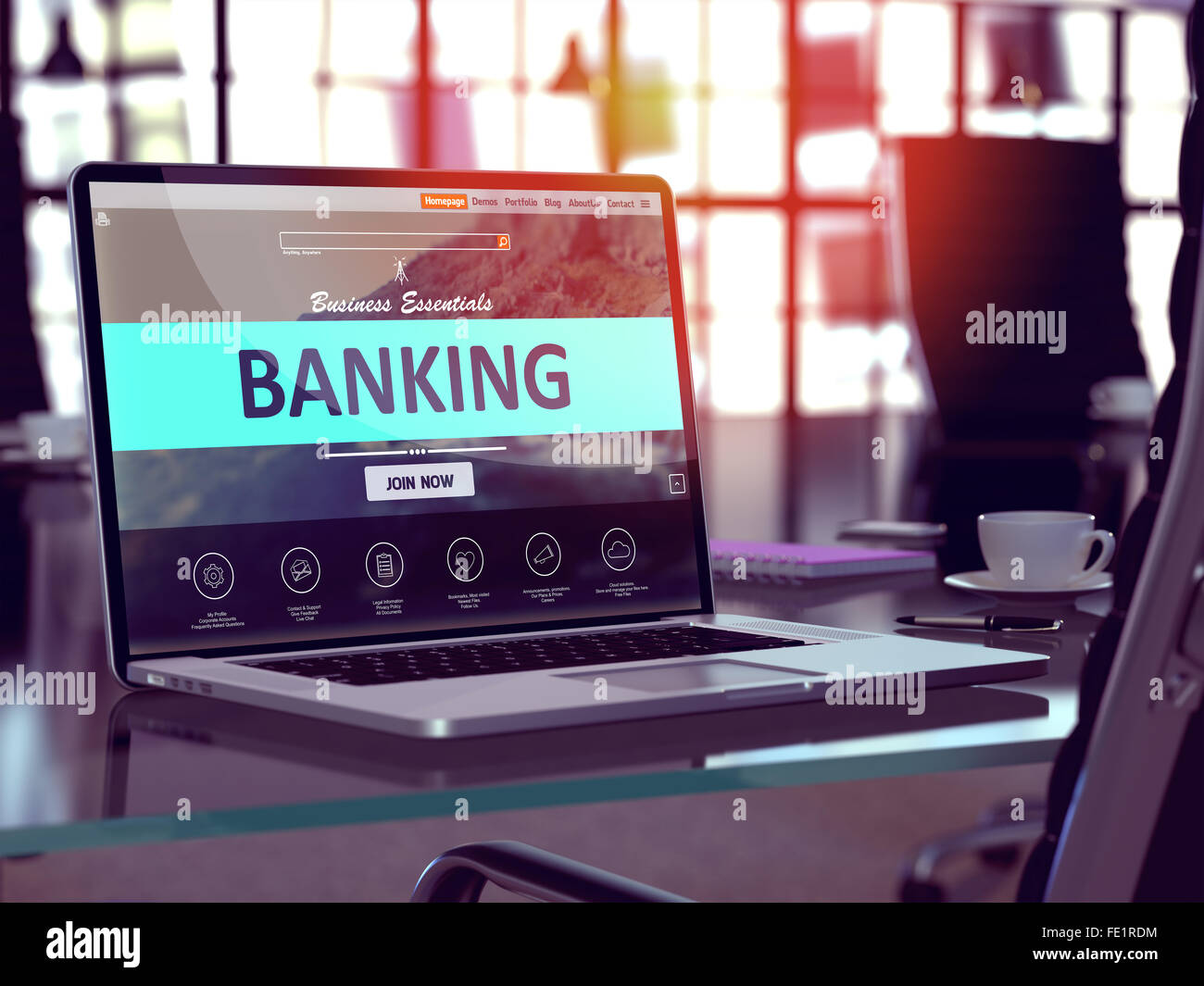 Online banking service concept hi-res stock photography and images - Alamy