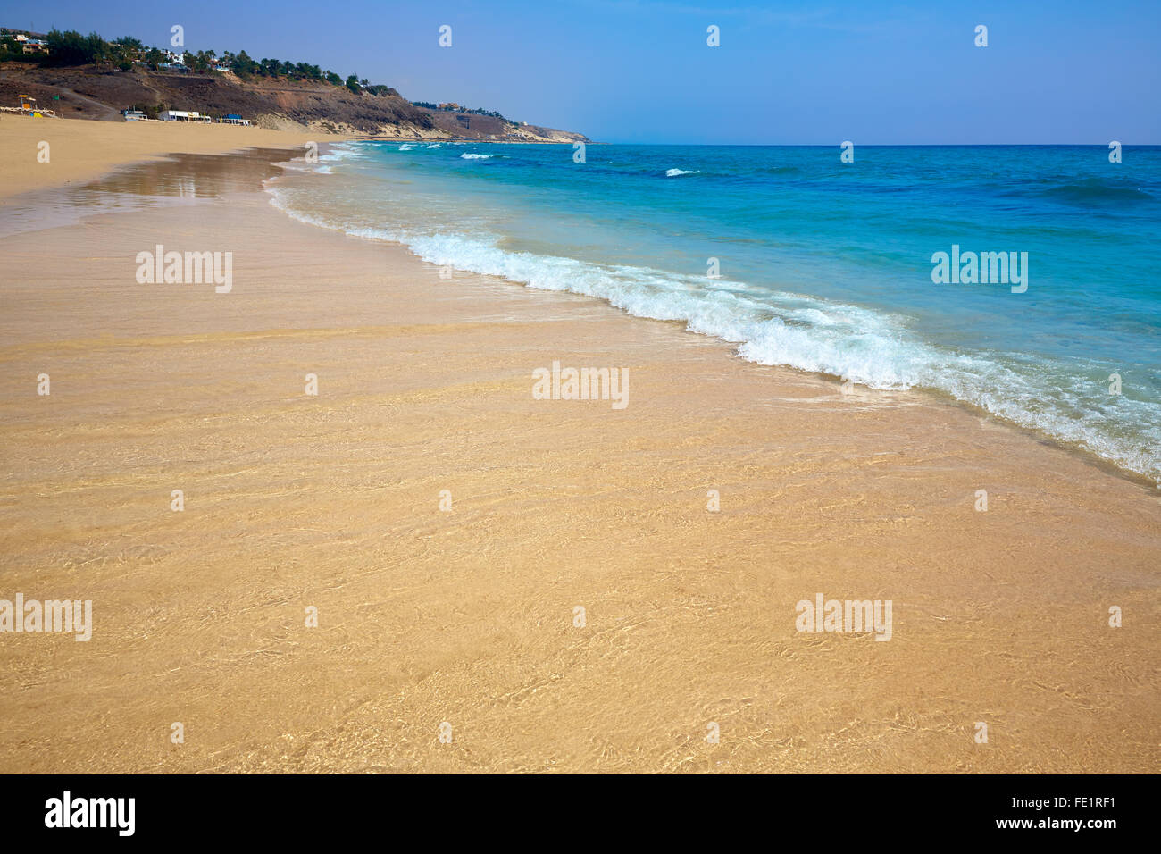 Butihondo Jandia beach Fuerteventura at Canary Islands of Spain Stock ...