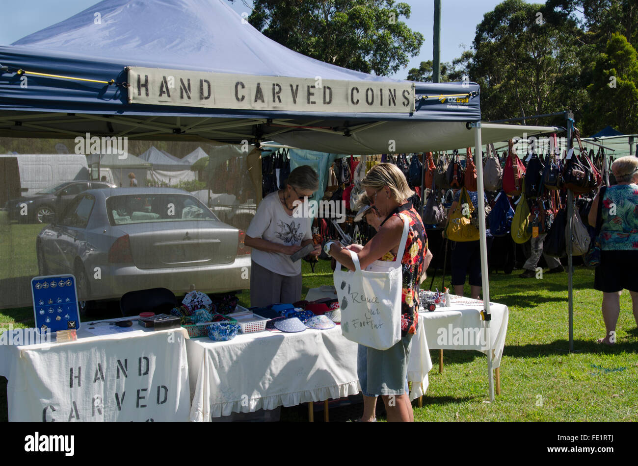 Country market stalls in Australia Stock Photo - Alamy