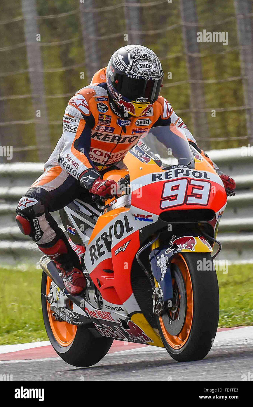 Sepang, Selangor, Malaysia. 04th Feb, 2016. Marc Marquez of Spain and ...