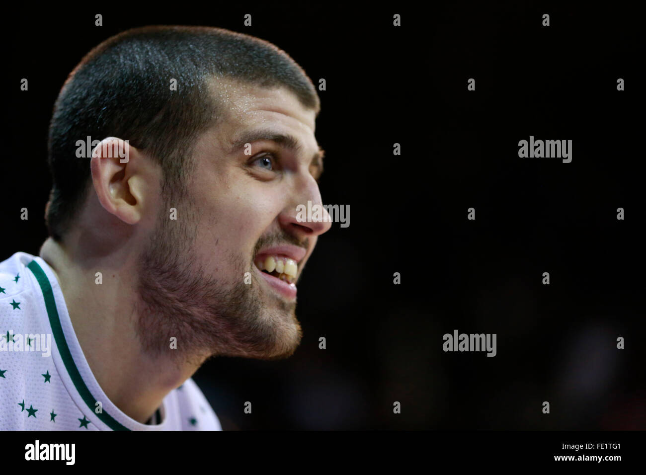 03.02.2016 - Munich; Adrien Moerman (No.18, Banvit Bandirma Turkey) in ...