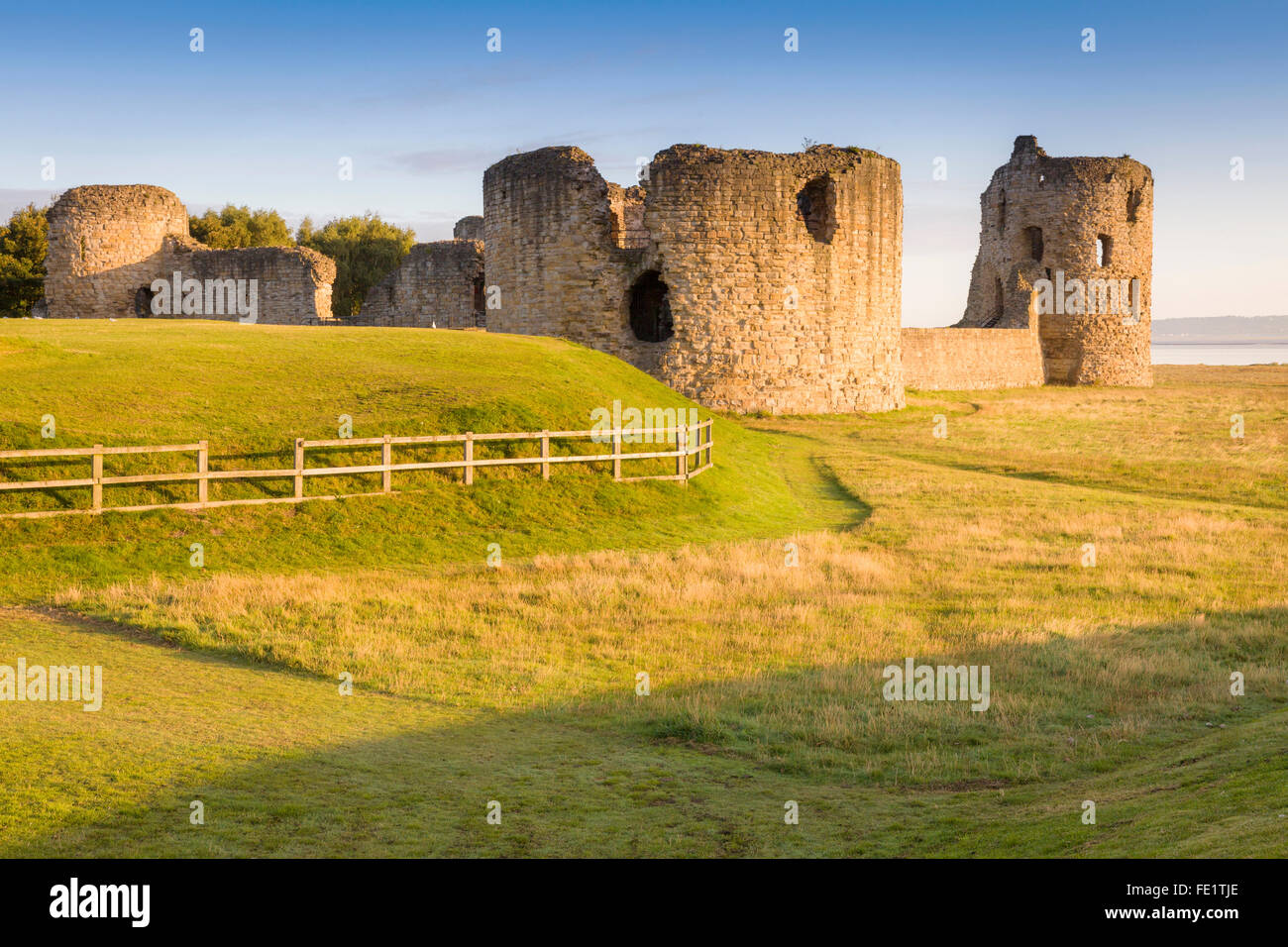 Flint Castle, in Flint, Flintshire, North Wales, was built by Edward I ...