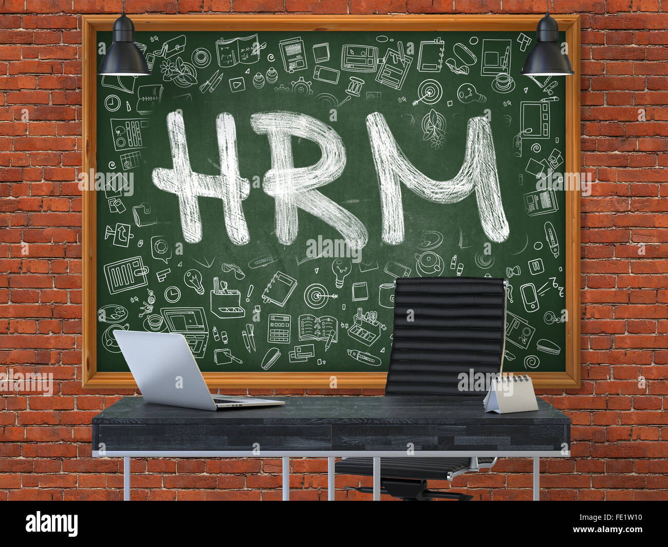 Hand drawn hr icon hi-res stock photography and images - Alamy