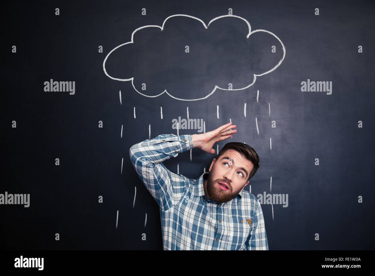 Black cloud over head hi-res stock photography and images - Alamy