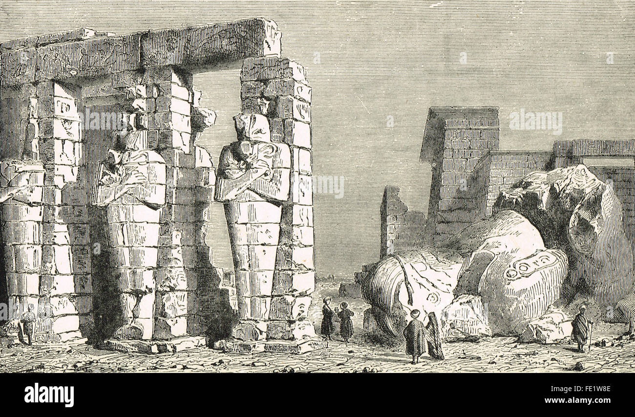 The Ramesseum at Thebes Egypt Stock Photo - Alamy