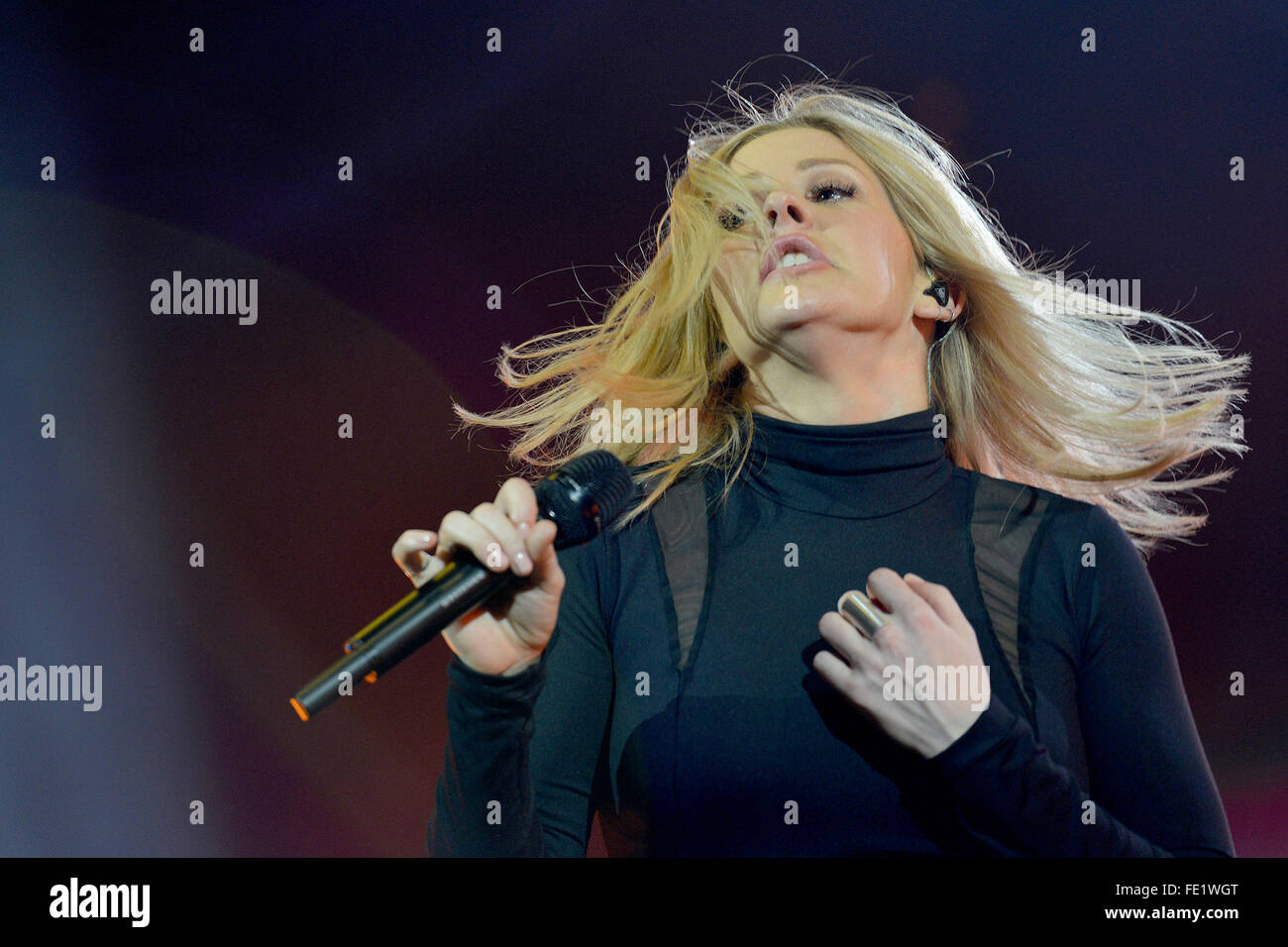 Ellie Goulding live on stage on 02 February 2016 at Olympic Hall ...