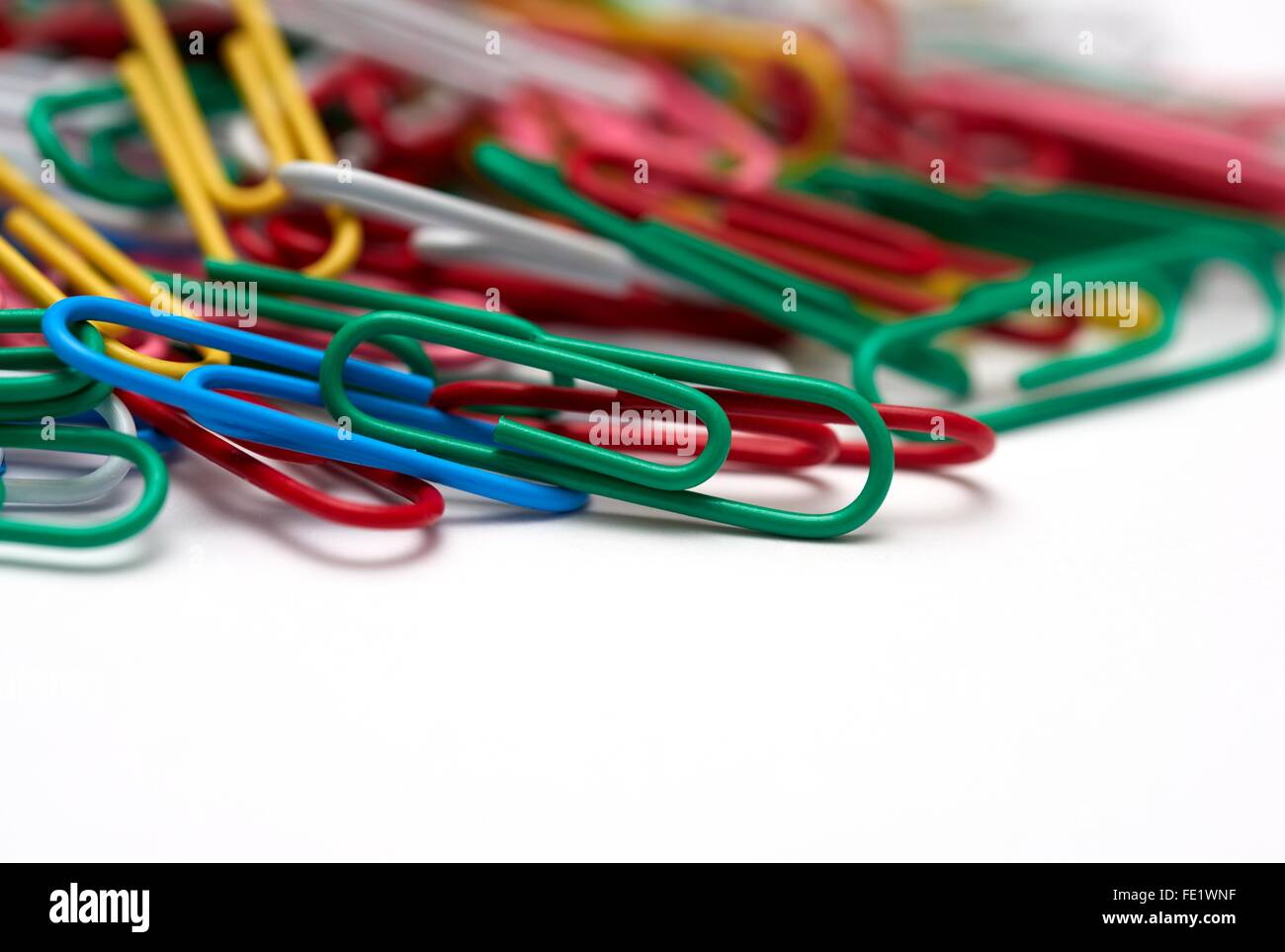 Colorful paper clips Stock Photo - Alamy