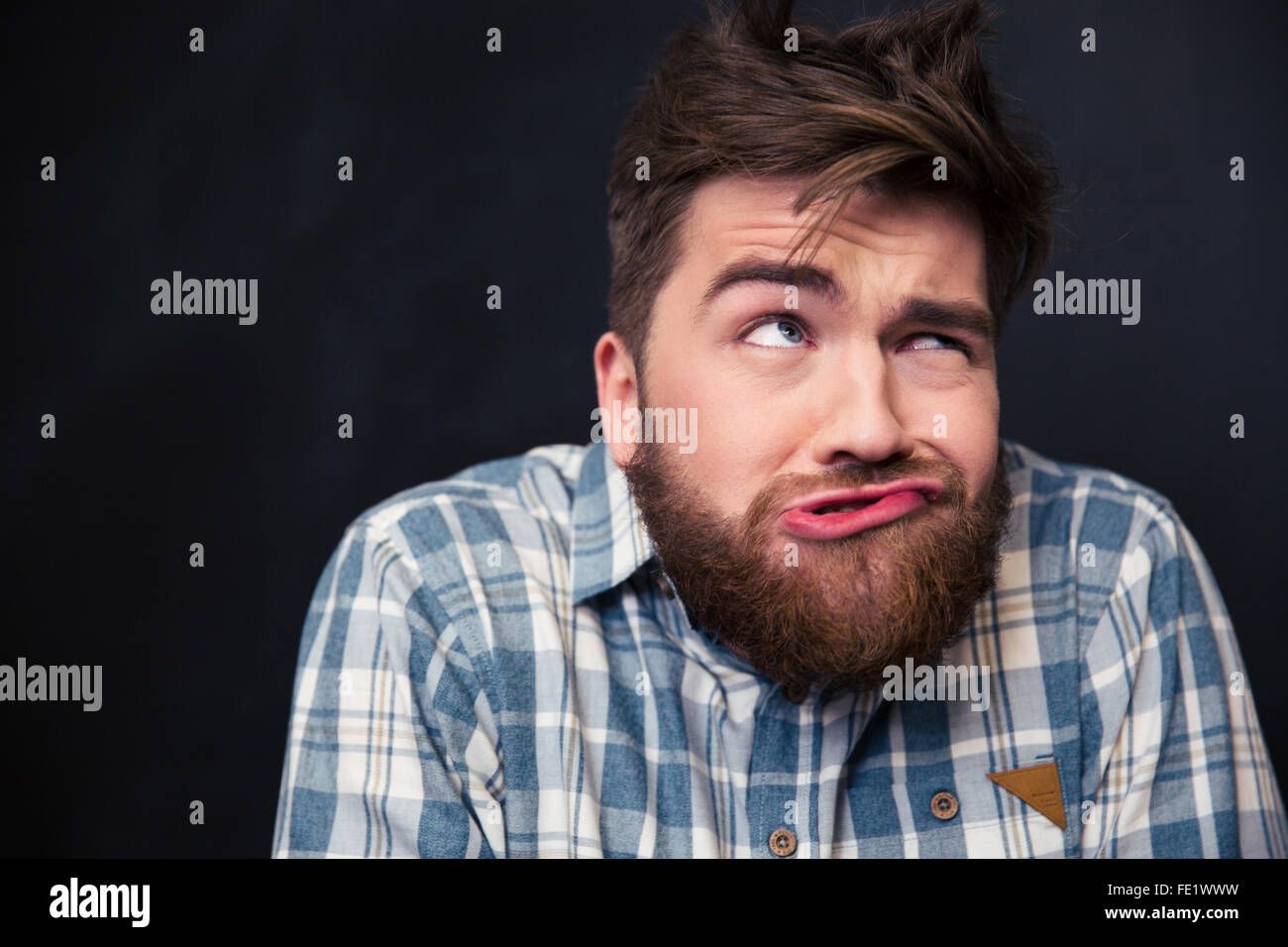 Crazy man joking hi-res stock photography and images - Alamy