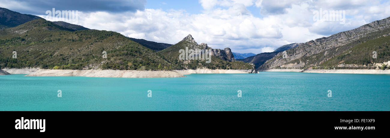 The lake of Castillon, France Stock Photo - Alamy