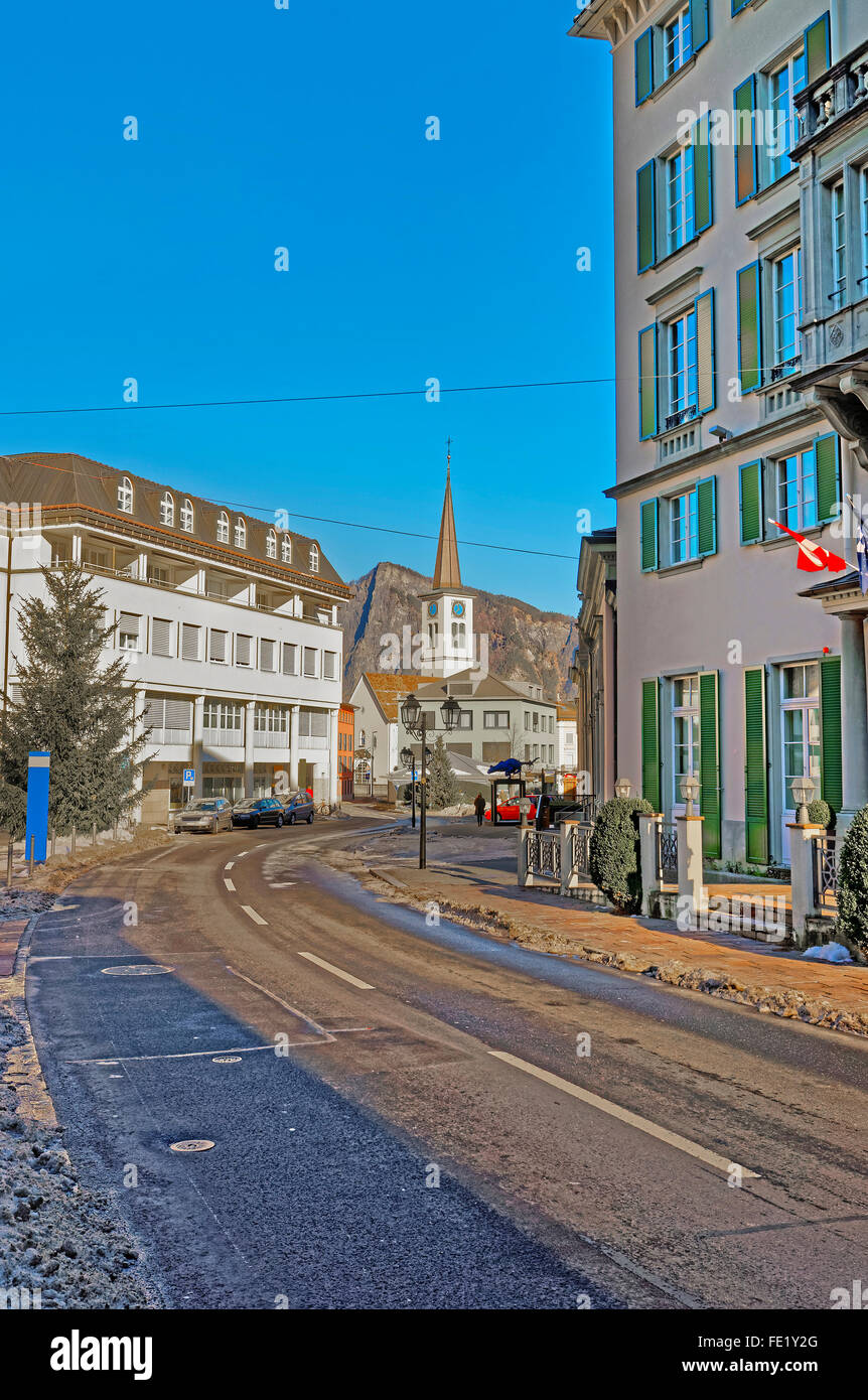 Catholic Church in Town of Bad Ragaz. Bad Ragaz is a city in canton St ...