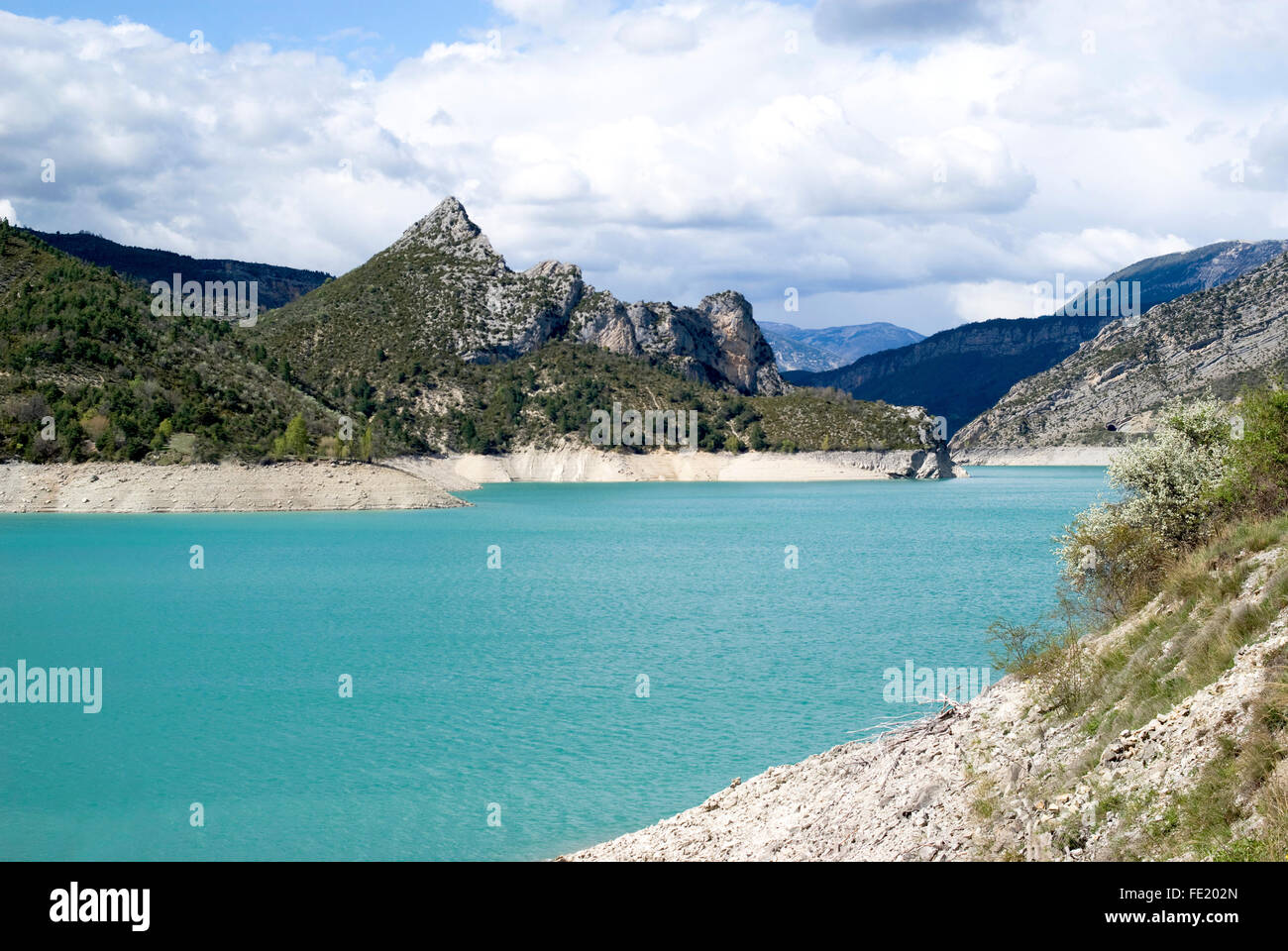 The lake of Castillon, France Stock Photo - Alamy