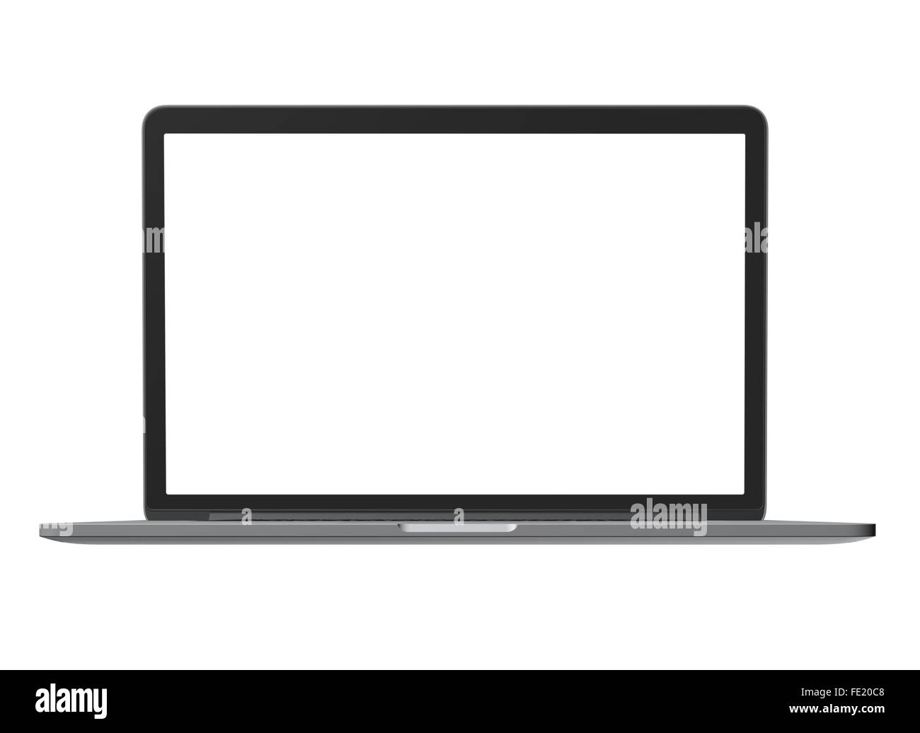 Laptop - front view Stock Photo - Alamy