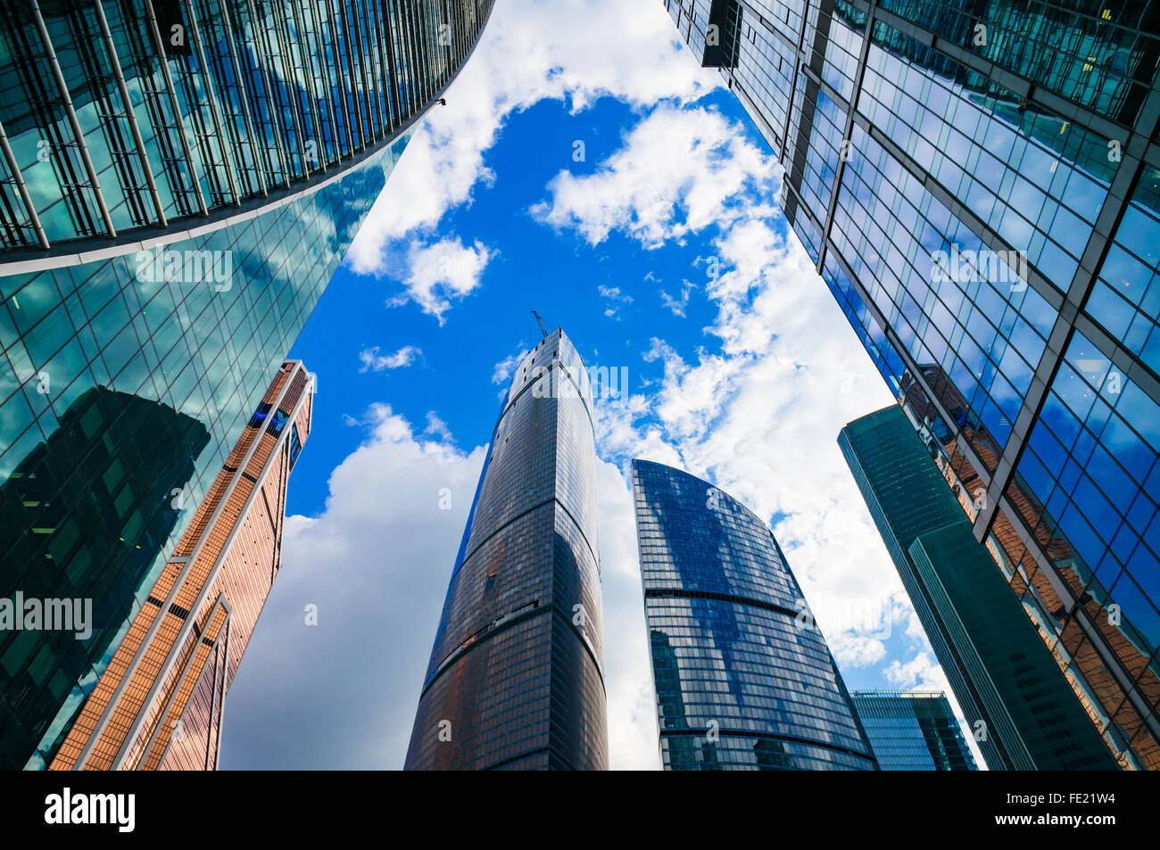 Moscow City Skyscrapers at summer day Stock Photo - Alamy
