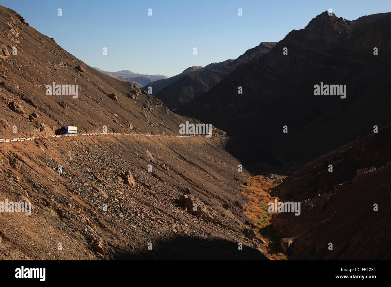 A truck on a road through the Atacama Desert, Chile Stock Photo - Alamy