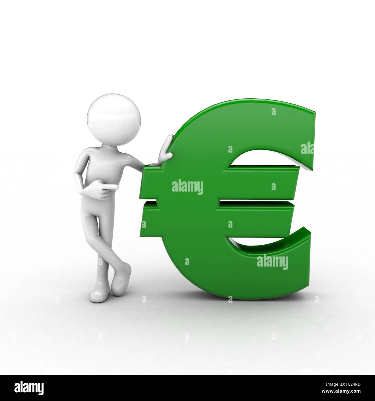 the use of human visual successfully with euro figures Stock Photo - Alamy