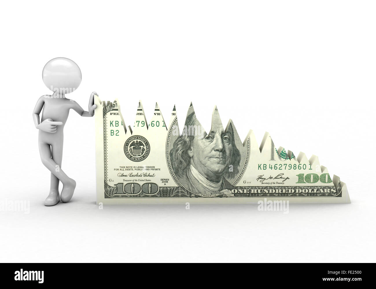 the use of human visual successfully with dollar chart figures Stock ...