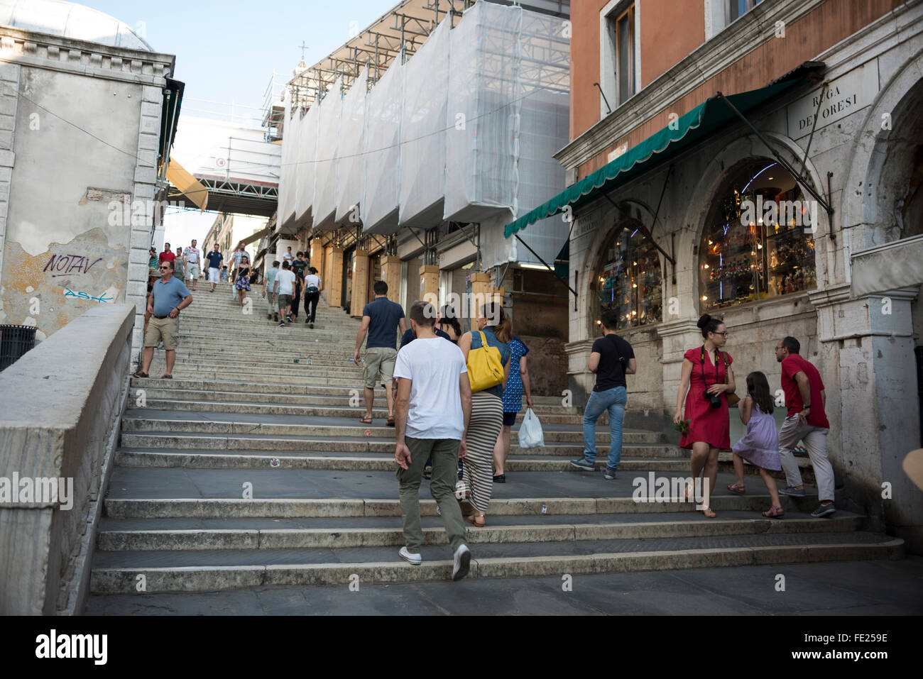Inside Rialto Bridge